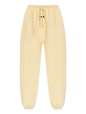 Fear Of God Fear Of God Essentials Sweatpants With Logo Patch Yellow