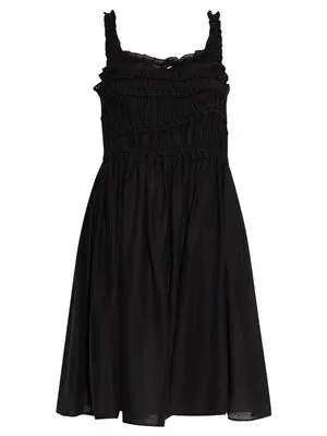 Tory Burch Ruched Strap Dress - Black