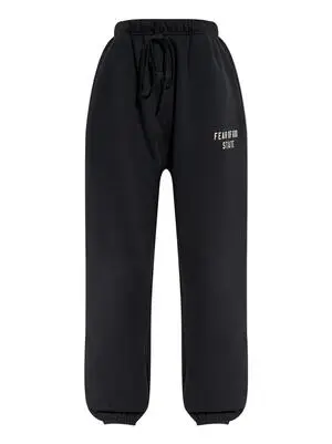 Fear Of God Fear Of God Essentials Sweatpants With Logo Patch Black