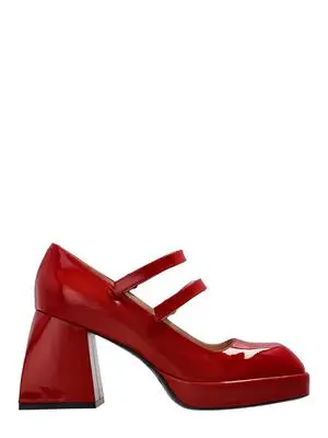 NODALETO Patent Leather Heeled Shoes - Red