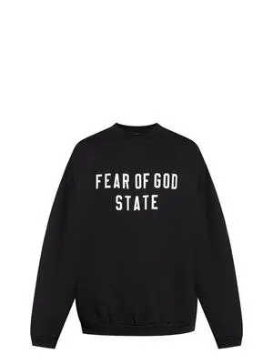 Fear Of God Embroidered Logo Sweatshirt - Black