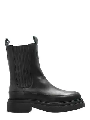 Paul Smith Leather Ankle Boots - Black