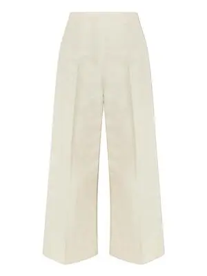 Marni Creased Culottes Trousers - Cream