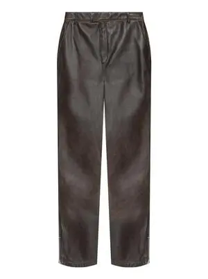 REPRESENT Leather Trousers - Brown