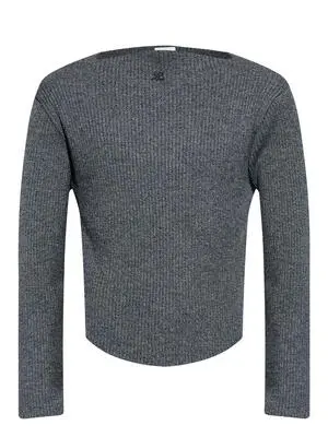 COURREGES Wool Sweater - Grey