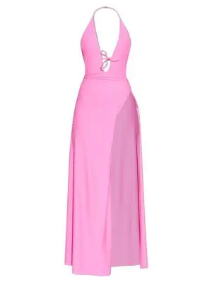 Balenciaga Backless Draped Gown - Pink