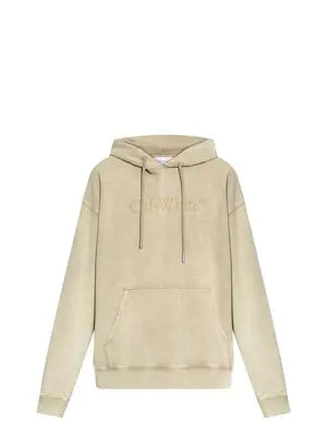 Off-White Hooded Sweatshirt - Beige