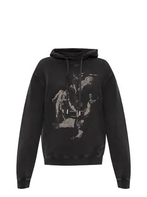 Off-White Hooded Sweatshirt - Grey