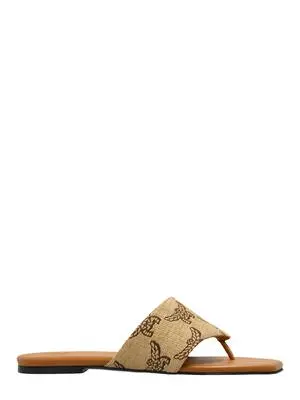 Mcm Monogram Slides - Beige