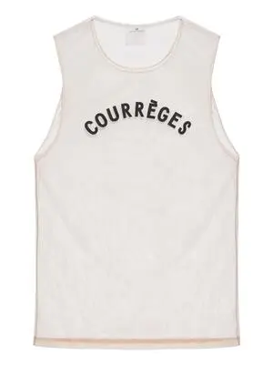 COURREGES Logo Top - Beige
