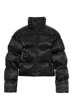 Balenciaga Oversized Cropped Down Jacket - Black