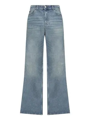 COURREGES Jeans With Logo - Blue