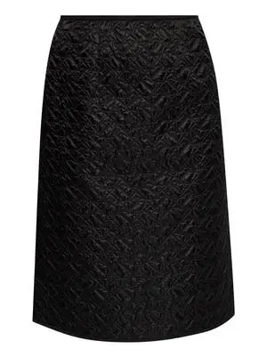 Moncler Quilted Midi Skirt - Black