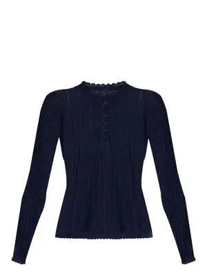 Ulla Johnson Delia Top - Navy Blue