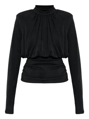 ROTATE BY BIRGER CHRISTENSEN Long-sleeved Top - Black