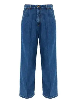 MAISON KITSUNÉ Pleated Wide-Leg Jeans