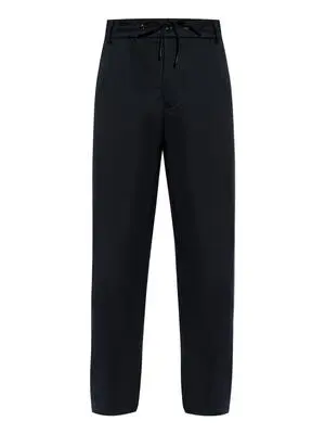 Moncler Cotton Trousers - Navy Blue