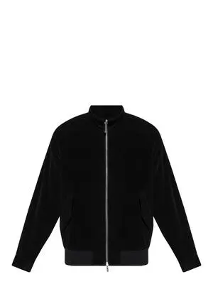FERRAGAMO Corduroy Bomber Jacket - Black
