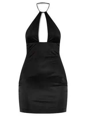 Dsquared2 Halter Neck Fitted Dress - Black
