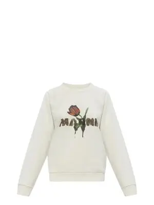 Marni Logo Sweatshirt - Cream