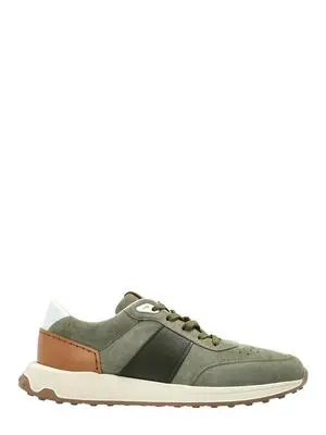 TOD’S Suede Sneakers With Logo Patch - Green