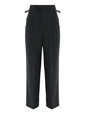 Ami Wool Trousers With Pleats - Black