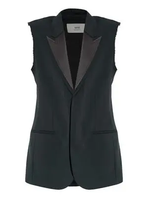 Ami Wool Vest - Black