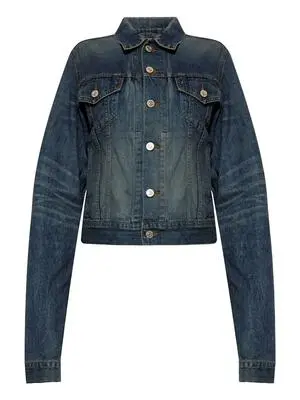 BALENCIAGA Vintage-Effect Denim Jacket