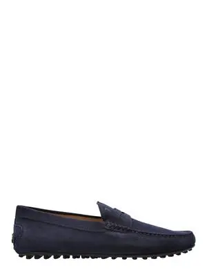 TOD’S Suede Loafers - Navy Blue