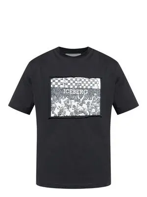 Iceberg T-shirt With Print - Black