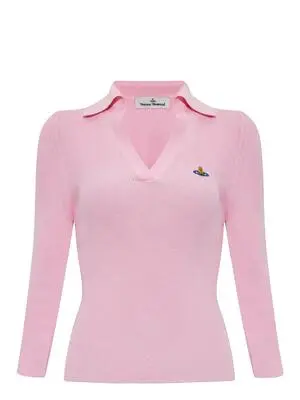 VIVIENNE WESTWOOD Logo Polo Shirt - Pink