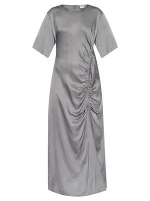 HERSKIND Sabastian Satin Dress - Grey
