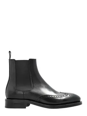 Dsquared2 Leather Chelsea Boots - Black
