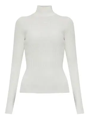 COURREGES Logo Turtleneck - Cream