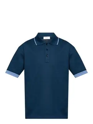 FERRAGAMO Cotton Polo - Navy Blue