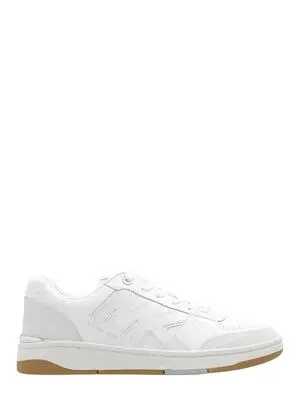 Michael Kors Logo-embossed Leather Sneakers - White