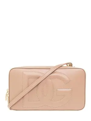 Dolce & Gabbana Leather Shoulder Bag - Beige