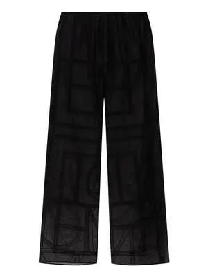 TOTEME Logo Trousers - Black