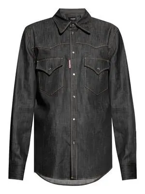 Dsquared2 Denim Shirt - Navy Blue