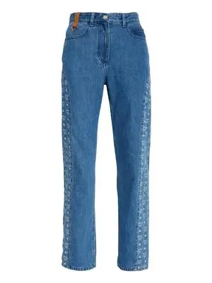 Mcm Monogram Jeans - Blue