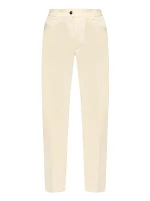 Moncler Cotton Trousers - Cream