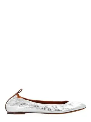 LANVIN Leather Ballet Flats - Silver