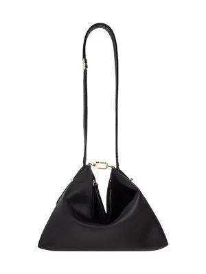 TOTÊME Satin Shoulder Bag - Black