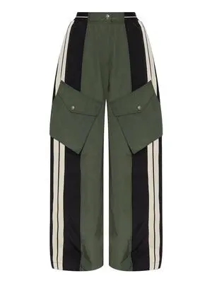 Palm Angels Olive Cargo Trousers - Green