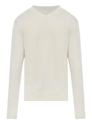 Eleventy Cashmere V-neck Sweater - Cream