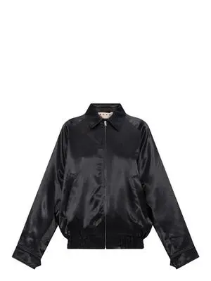 Marni Jacket With Graphic Applique - Black