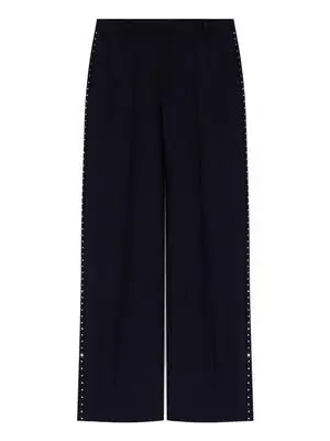 Zadig&Voltaire Panol Wide-leg Trousers - Navy Blue