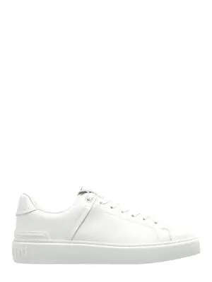 Balmain B-court Leather Sneakers - White