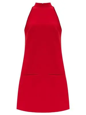 COURREGES Logo Mini Dress - Red