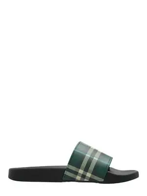 Burberry Burberry Rubber Slides Green